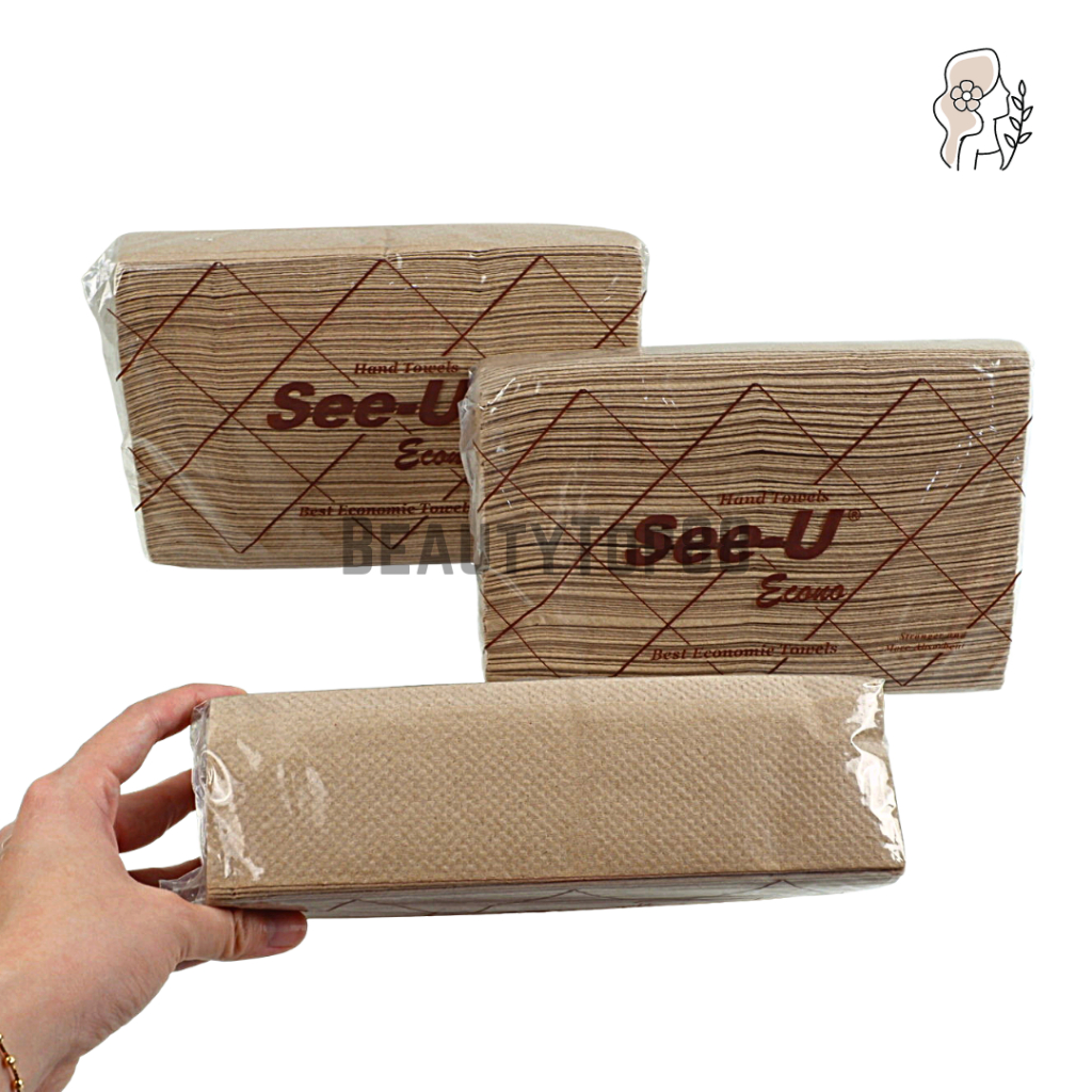 Jual Tissue See-U Hand Towel Cokelat isi 150 sheets / Tisu See U Econo ...
