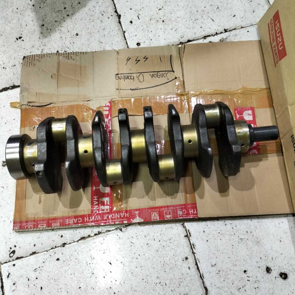 Jual GRANK CRANK SHAFT KER KRUK AS ISUZU ELF NHR NKR NLR 55 EURO 2 ...
