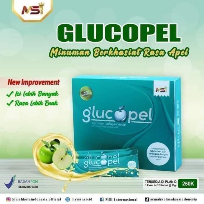 Jual GLUCOPEL MSI 4 shashet (COD) | Shopee Indonesia