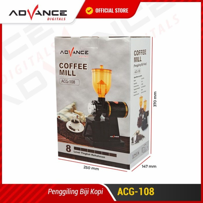 Jual Advance Mesin Penggiling Kopi Elektrik ACG108 Coffee Mill Grinder ACG-108 | Mesin ...
