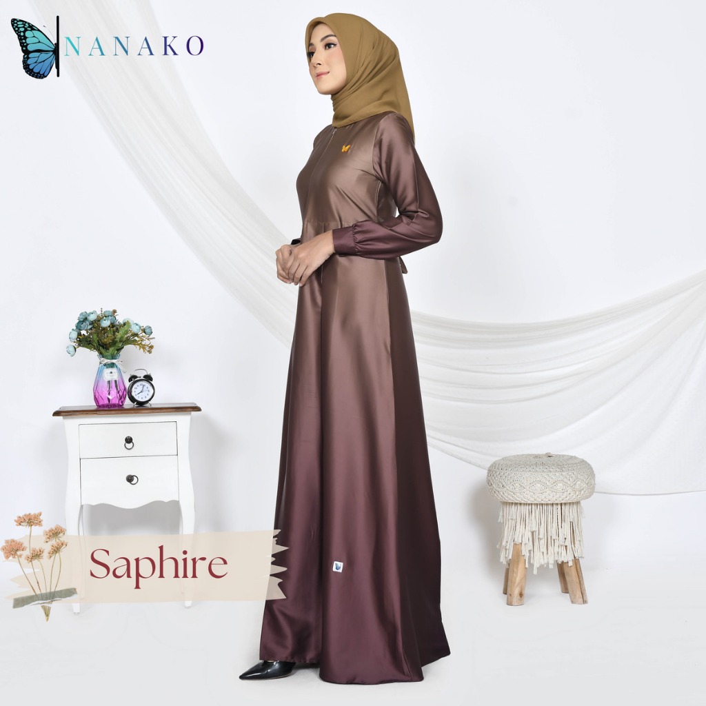 Jual Gamis Shapire Gradasi premium Dress muslim Fashion muslim Dress ...