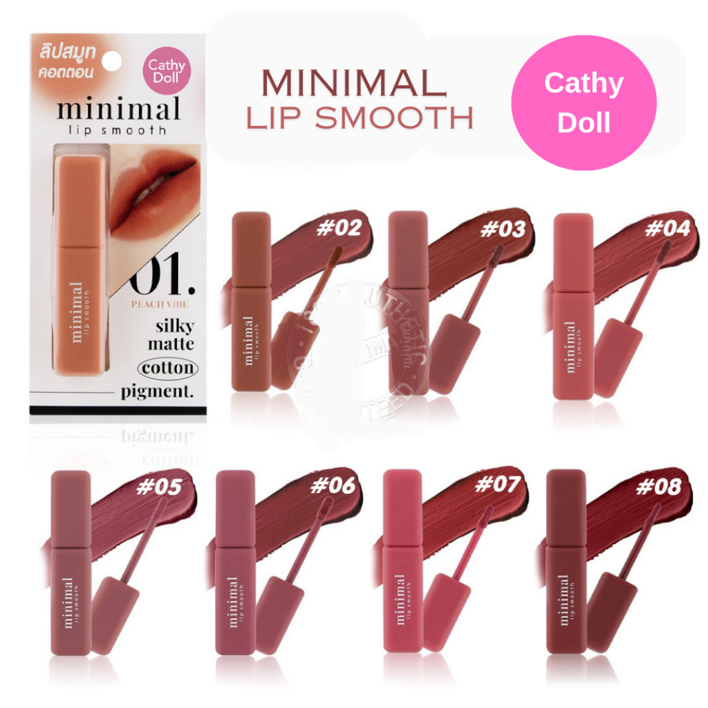 Jual Cathy Doll Minimal Lip Smooth Silky Matte Cotton Pigment Lipstik ...