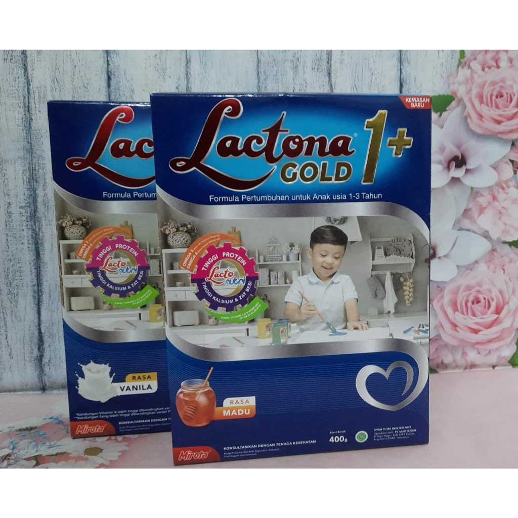 Jual Susu Lactona 1+ 3+ vanila/madu 400gr balita/anak | Shopee Indonesia