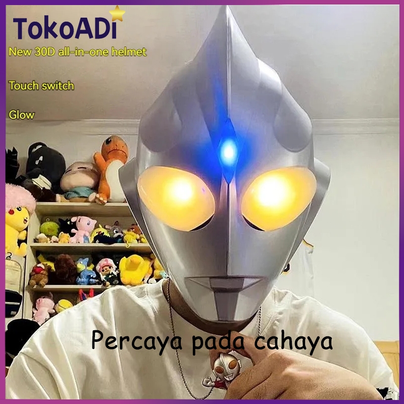 Jual Topeng Helm Ultraman Tiga Mainan Topeng Ultraman Tiga Tactile ...
