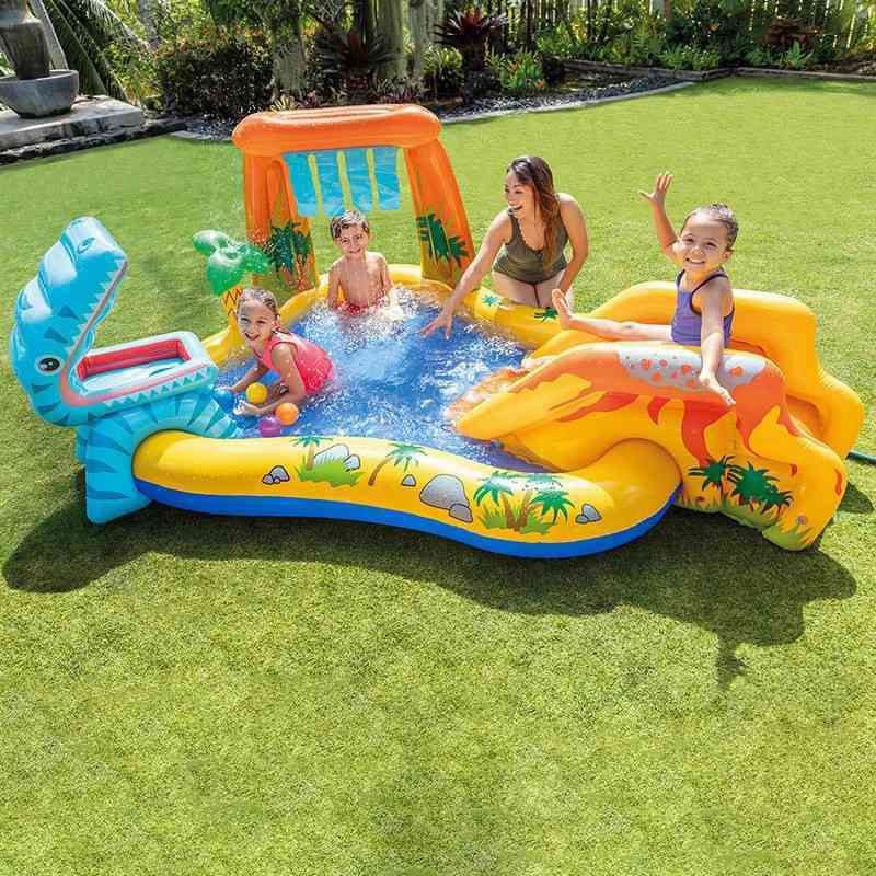 Jual Kolam 249cm 57444 Intex DINOSAUR POOL kolam bawah polos mainan ...