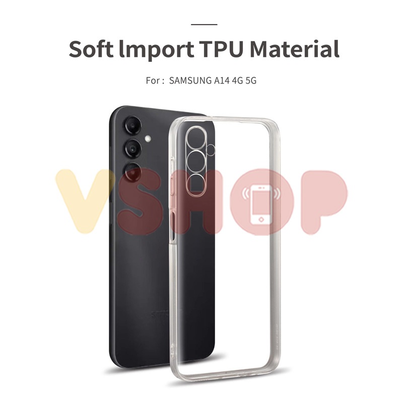 Jual SOFTCASE TRANSPARAN SAMSUNG A14 4G 5G PREMIUM CLEAR SOFT CASE ...