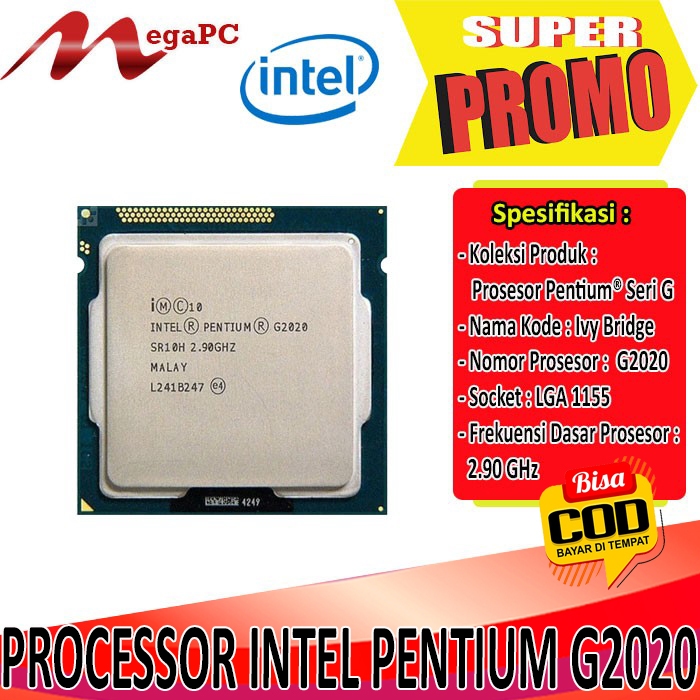 Jual PROMO Processor Pentium G2020 (2,90Ghz) Untuk LGA 1155 Ivybridge ...