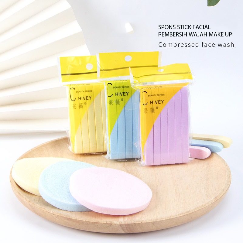 Jual JR - 12 PCS / SPONS STICK FACIAL / SPON KENTANG FACIAL/ SPONS ...