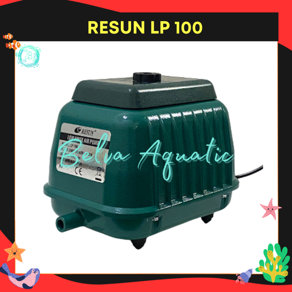 Jual Resun LP-100 Low Noise Air Pump 33 Cabang 100 Watt Pompa Udara ...