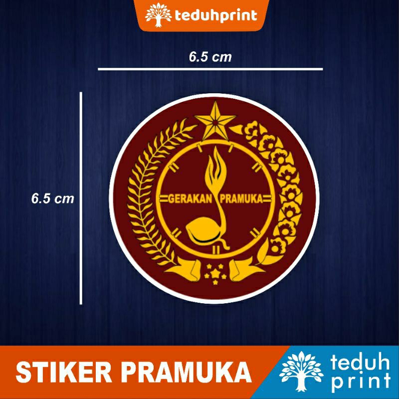 Jual Stiker Logo PRAMUKA Praja Muda Karana Tahan Air Waterproof ...