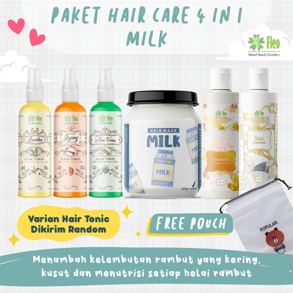 Jual Halona - [ BPOM] Paket Hair Care 4 In 1 Free Pouch / Paket ...