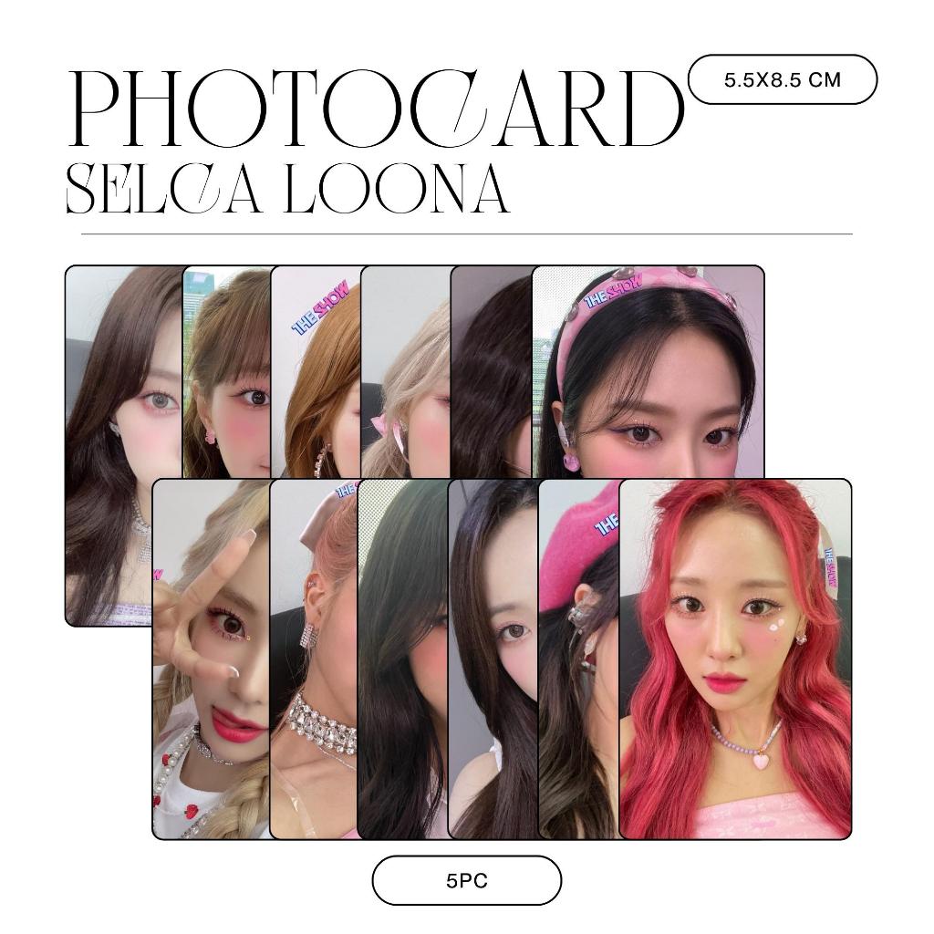 Jual PHOTOCARD LOONA SELCA FLIP THAT (ISI 5 PCS + LAMINASI 2 SISI ...