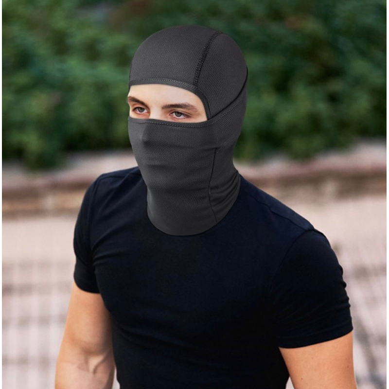 Jual Masker Buff Ninja Full Face Balaclava Spandex Hitam Polos Motor ...