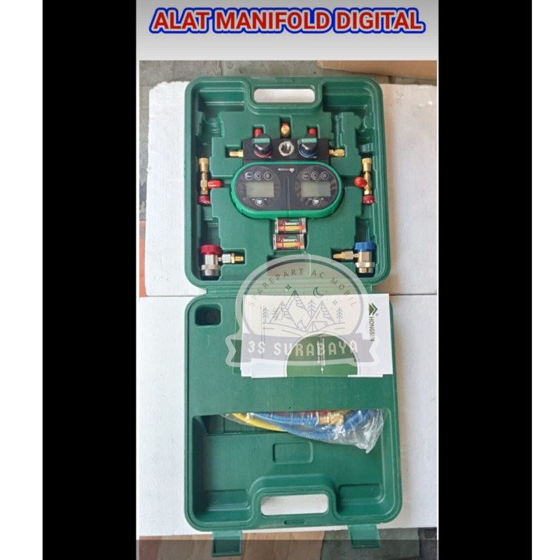 Jual Manifold Digital Alat Test Freon Meteran Digital | Shopee Indonesia