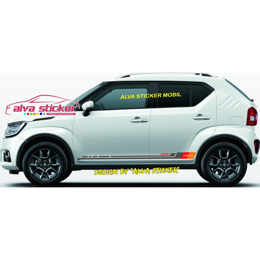 Jual sticker ignis stiker list cutting jdm kanji stiker list body mobil ...