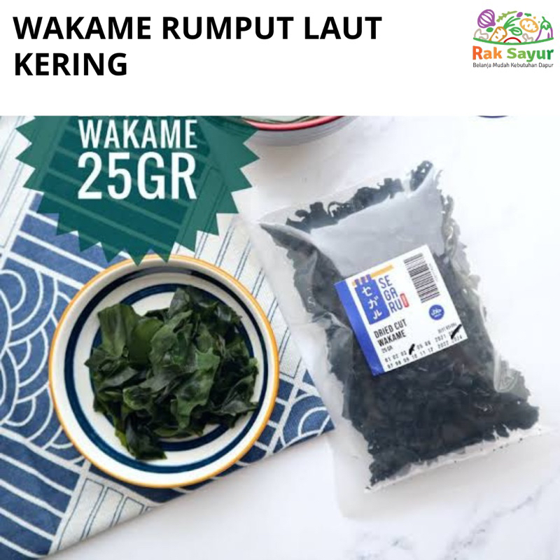 Jual Wakame Rumput Laut Kering 10gr Rak Sayur Padang | Shopee Indonesia