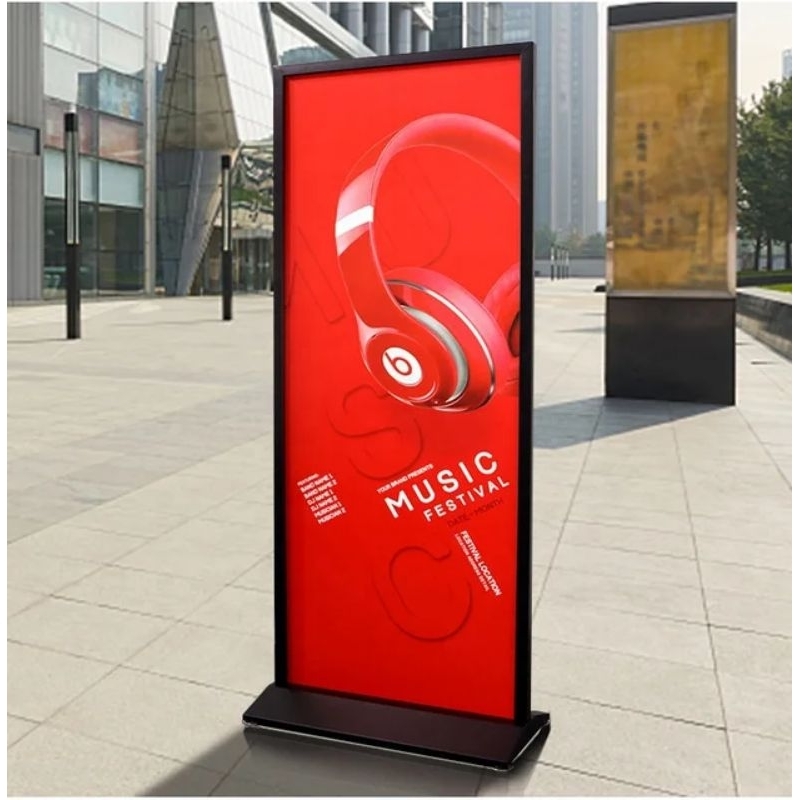 Jual Stand Banner Stand Floor Stand Door Stand Welcome + Banner 2 sisi ...