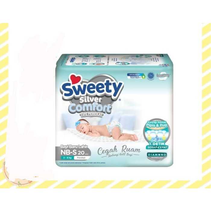 Jual SWEETY SILVER CLOUD SOFT PANTS S32/L26/M28/XL24/XXL22 PEREKAT NB ...