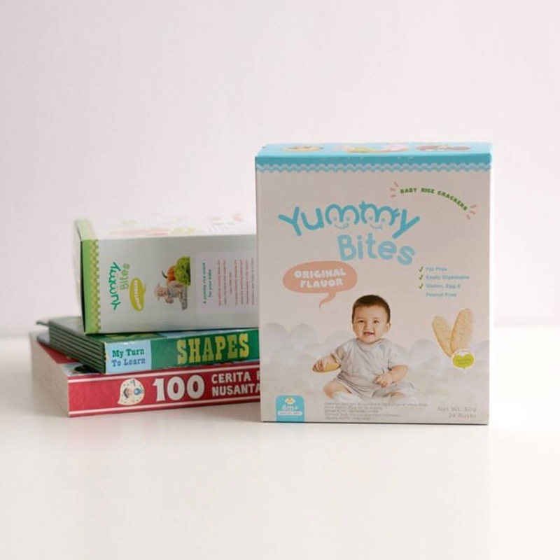 Jual YUMMY BITES RICE CRACKERS 50GR ORIGINAL - SNACK CEMILAN BAYI ...