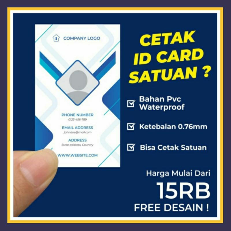 Jual Costum Id Card Pvc | Shopee Indonesia