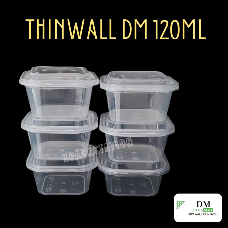 Jual Thinwall Kotak Mini 120ml Kotak Puding (25pcs) | Shopee Indonesia