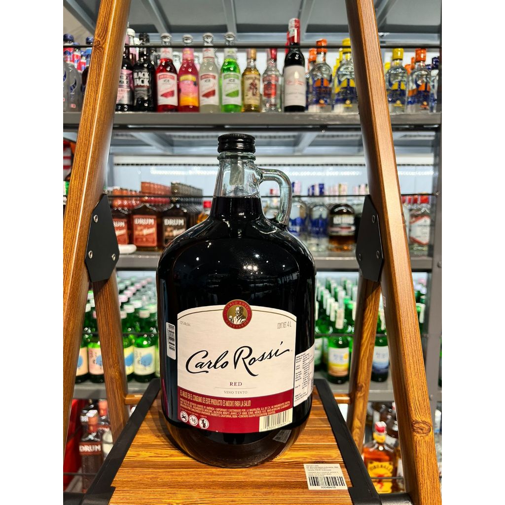 Jual CARLO ROSSI RED VINO TINTO 4000 ML ( 4 LITER ) RED WINE | Shopee ...