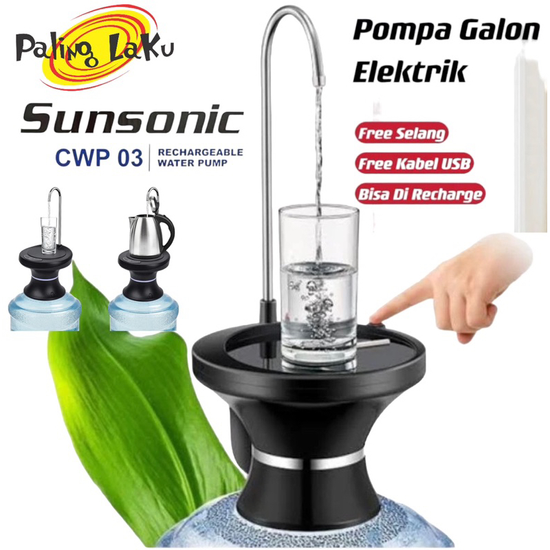 Jual Sunsonic CWP 03 Pompa Air Galon Electric Tatakan Gelas Elektrik ...