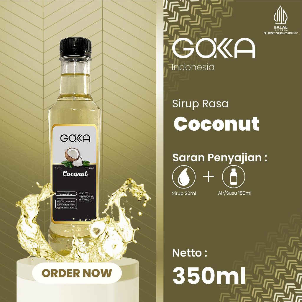 Jual Sirup Gokka Rasa Kelapa / Syrup Coconut Gokka 350ml | Shopee Indonesia