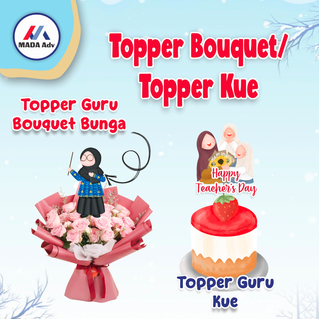 Jual Topper Hari Guru/ Topper Wisuda / Topper Buket / Topper Anak ...