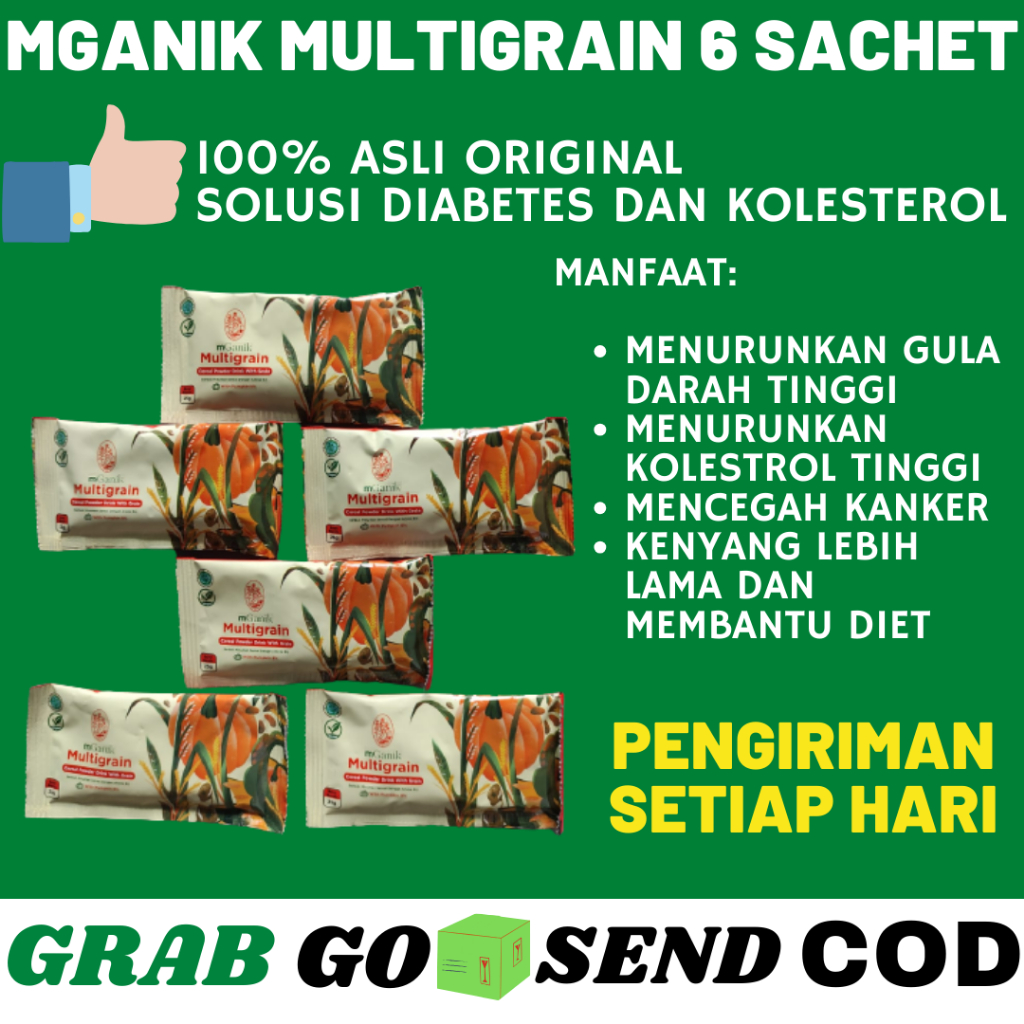 Jual mGanik Multigrain Superfood 150 Gr Gram 6 Sachet Asupan Nutrisi ...