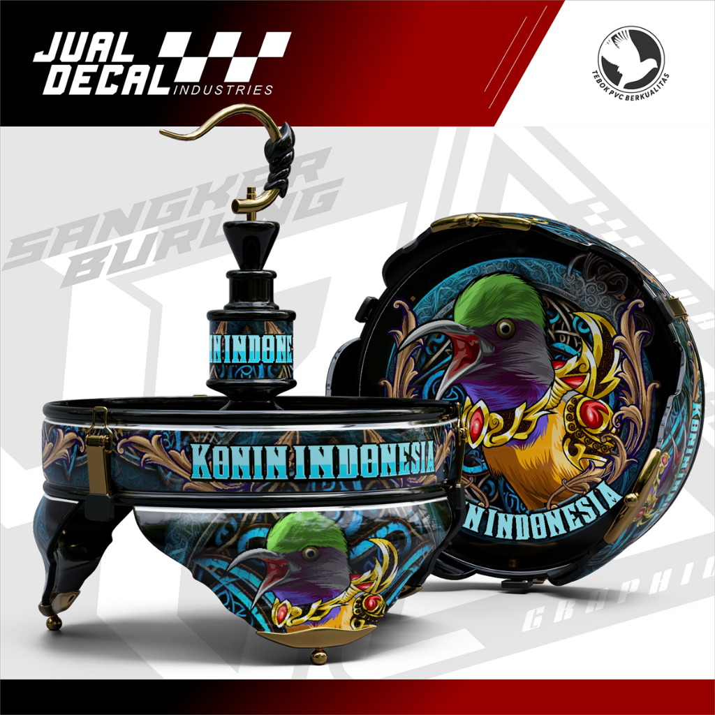 Jual Stiker Tebok Sangkar Burung KONIN Kolibri Ninja Decal Kandang ...