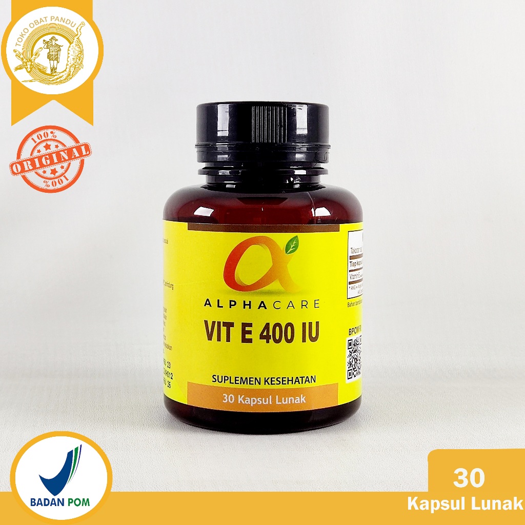 Jual ALPHACARE VIT E 400 IU (30 KAPSUL LUNAK) / VITAMIN E | Shopee Indonesia