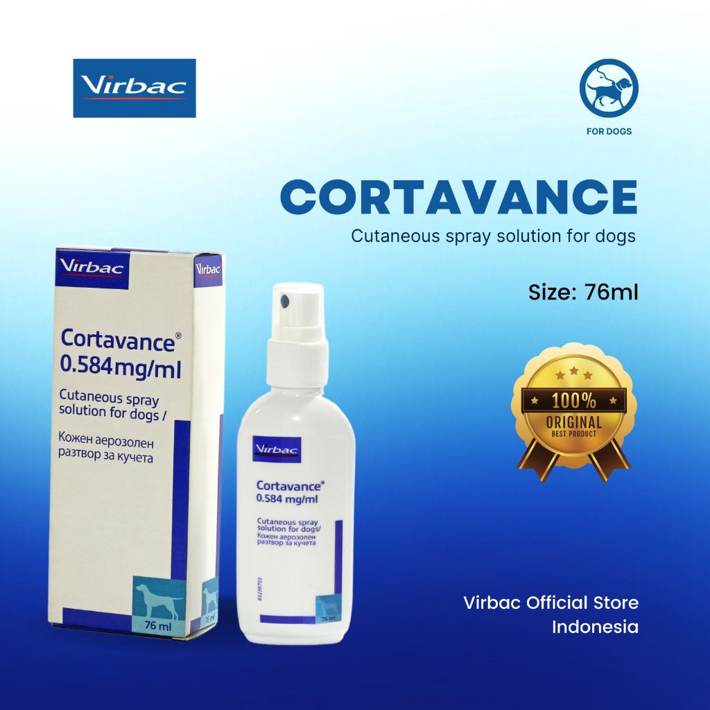 Jual VIRBAC CORTAVANCE 76 ML CUTANEOUS SPRAY SOLUTION | Shopee Indonesia