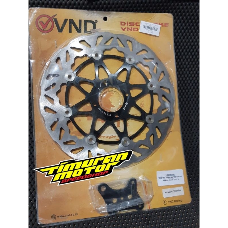 Jual PIRINGAN VND AK777 NINJA R - SS 300 MM HITAM LUBANG 4 | Shopee ...