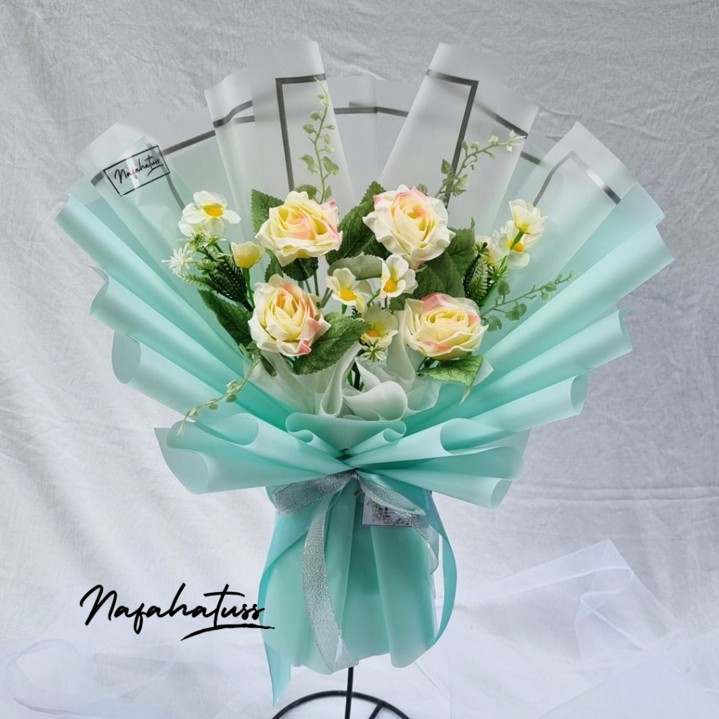 Jual Buket Bunga RARA artificial Bau Wangi Wisuda Nikahan Ulang tahun ...