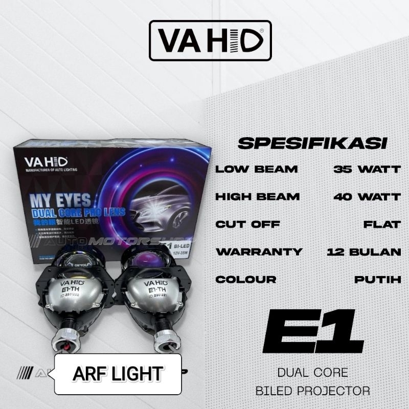 Jual Projector Biled vahid E1 E8 Vahid Original Hella Bluelens 6000 K H4 motor dan mobil ...