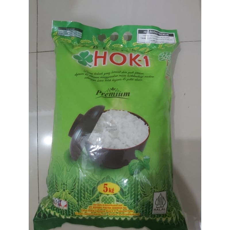 Jual Beras premium HOKI 5kg | Shopee Indonesia
