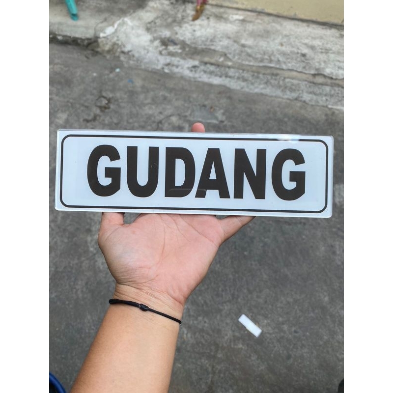 Jual akrilik nama ruang gudang / stiker | Shopee Indonesia