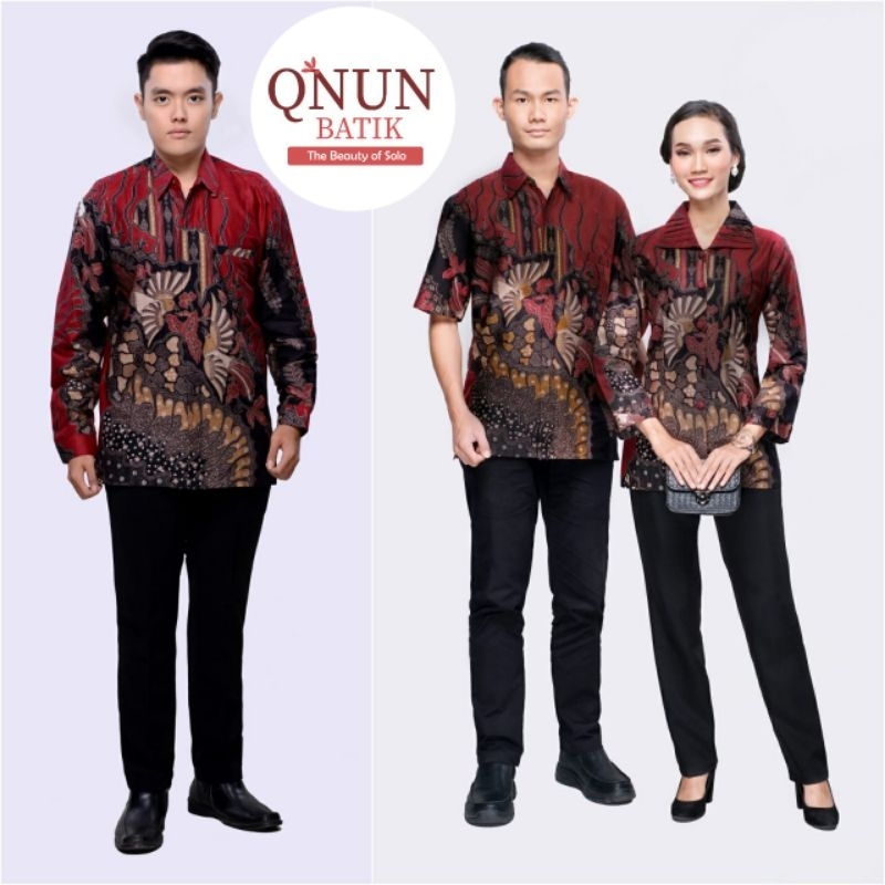 Jual QNUNBATIK COUPLE/SARIMBIT BATIK BLUS KERIS MERAH | Shopee Indonesia