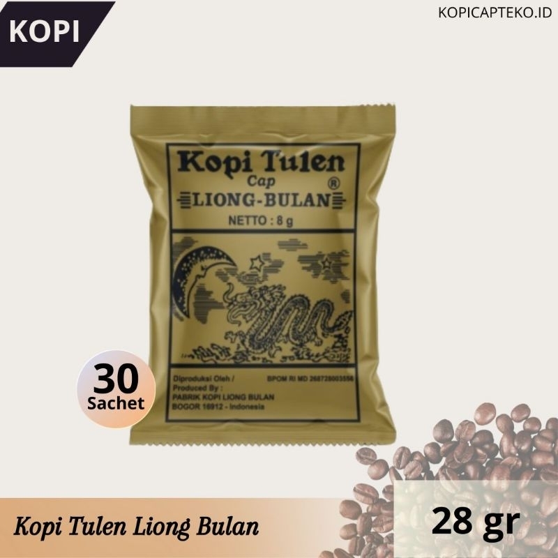 Jual Kopi LIONG BULAN TANPA Gula Isi 8 Gram X 30 Sachet (LIONG MINI ...