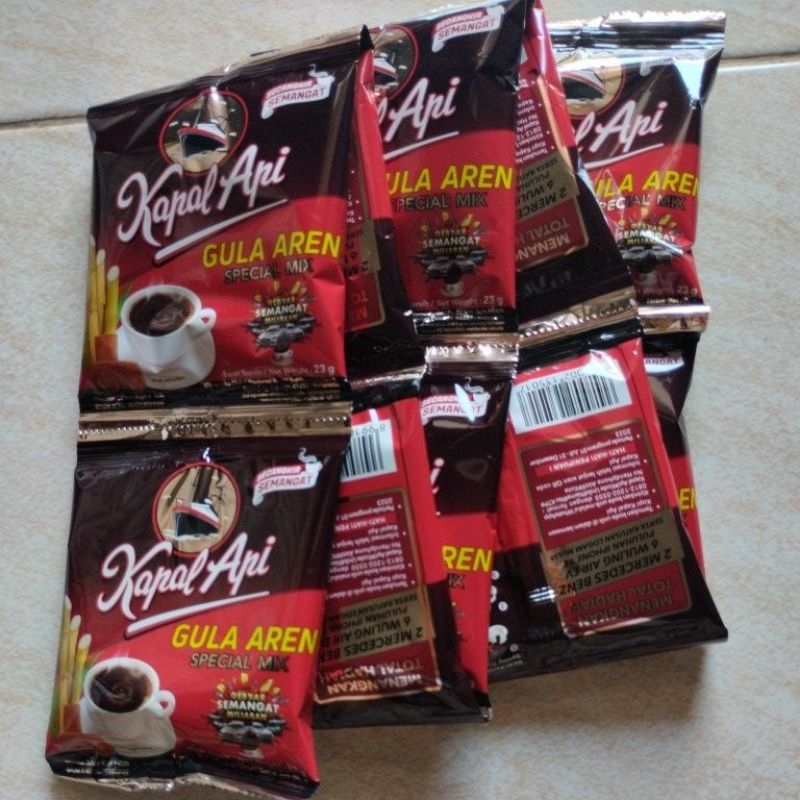 Jual Kopi Kapal Api Gula Aren - 1 renteng (isi 10 pcs @ 23 gr) | Shopee ...