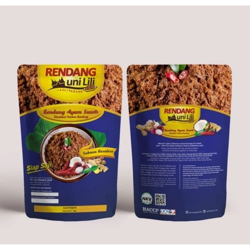 Jual RENDANG AYAM SUWIR 200 gr - RENDANG UNI LILI KHAS MINANG ASLI PADANG MD BPOM. | Shopee ...
