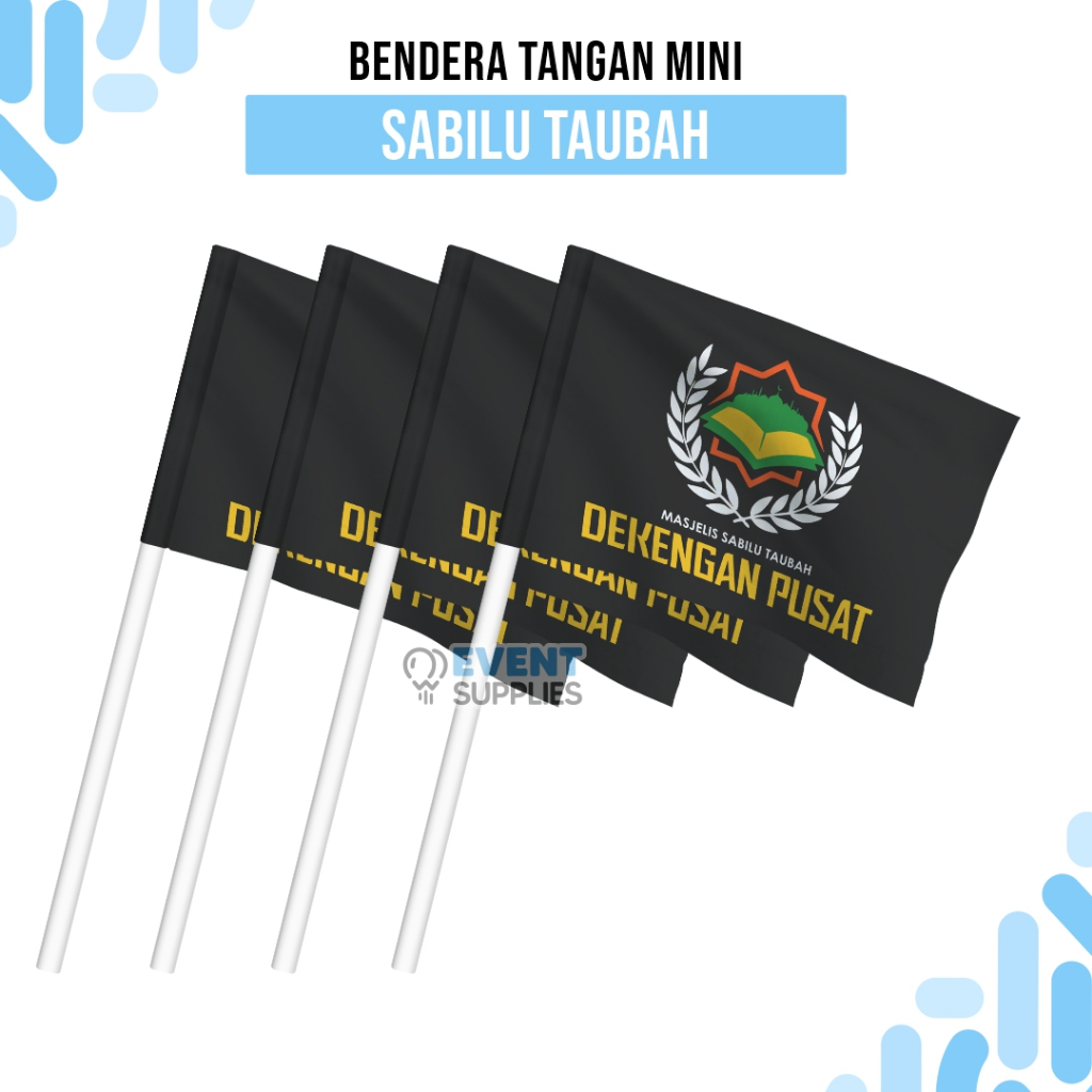 Jual Bendera Mini Flag Custom Sabilu Taubah / Bendera Custom Stik logo ...