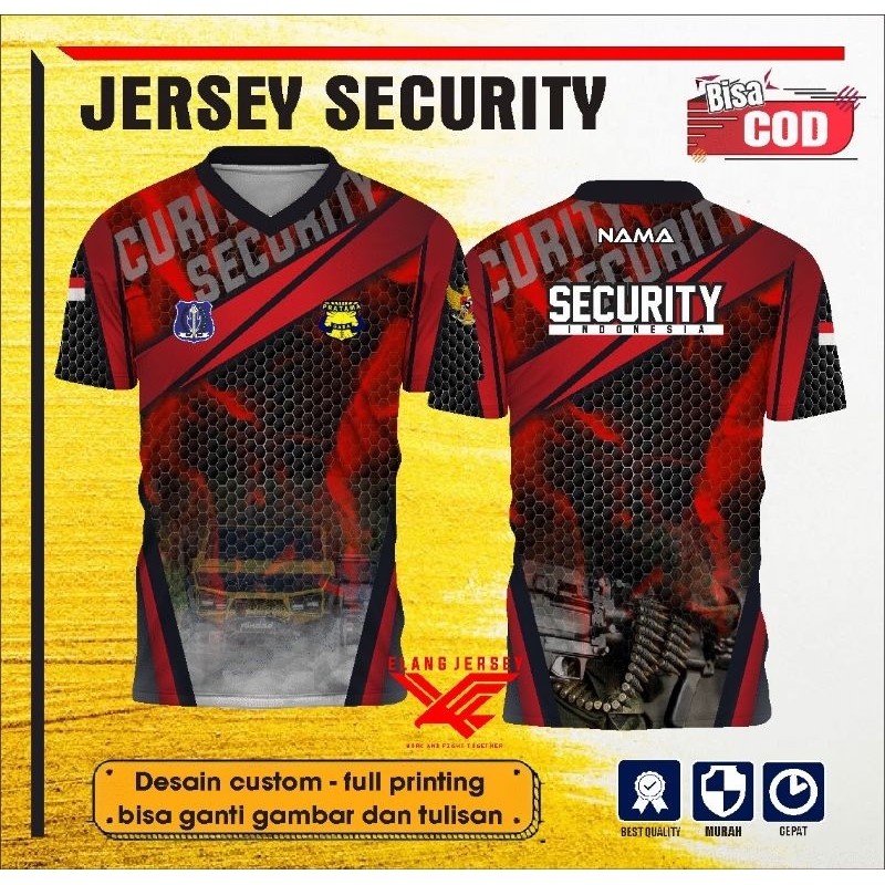 Jual JERSEY SECURITY CUSTOM DESAIN | Shopee Indonesia