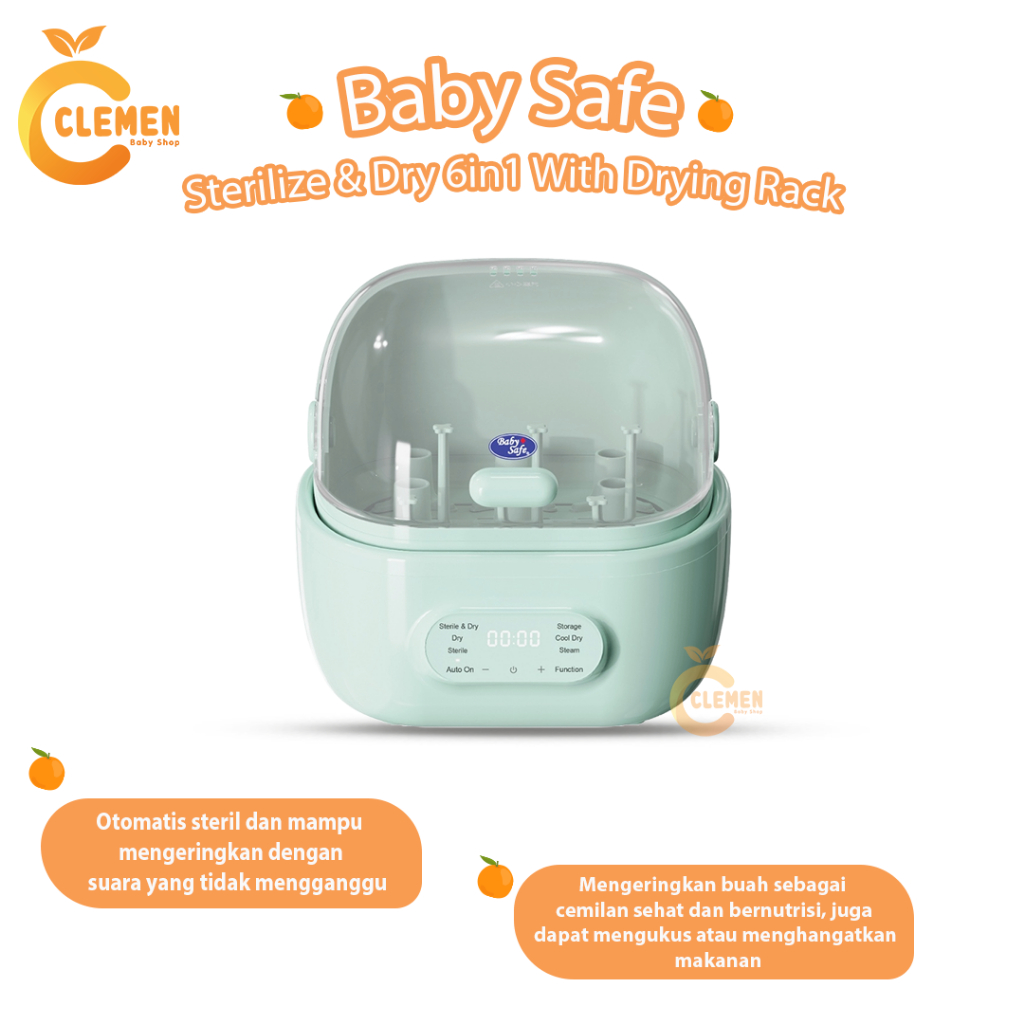Jual Baby Safe Sterilize & Dry 6in1 (Alat Sterilisasi Multifungsi ...