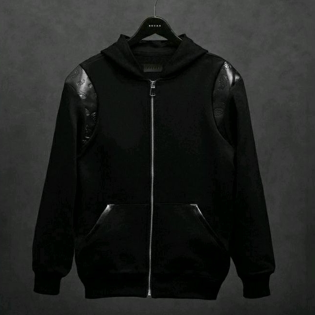 Jual RUCAS EMBOSSED PAISLEY LEATHER ZIP HOODIE | Shopee Indonesia