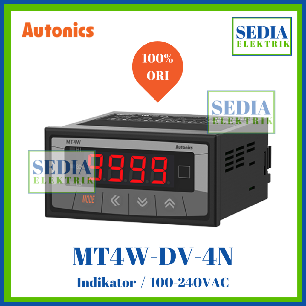 Jual AUTONICS MT4W-DV-4N MT4W DV 4N PANEL METER | Shopee Indonesia