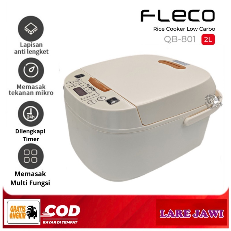 Jual Rice Cooker Fleco QB-801 Magicom Digital Multi Fungsi - Low Carbo ...