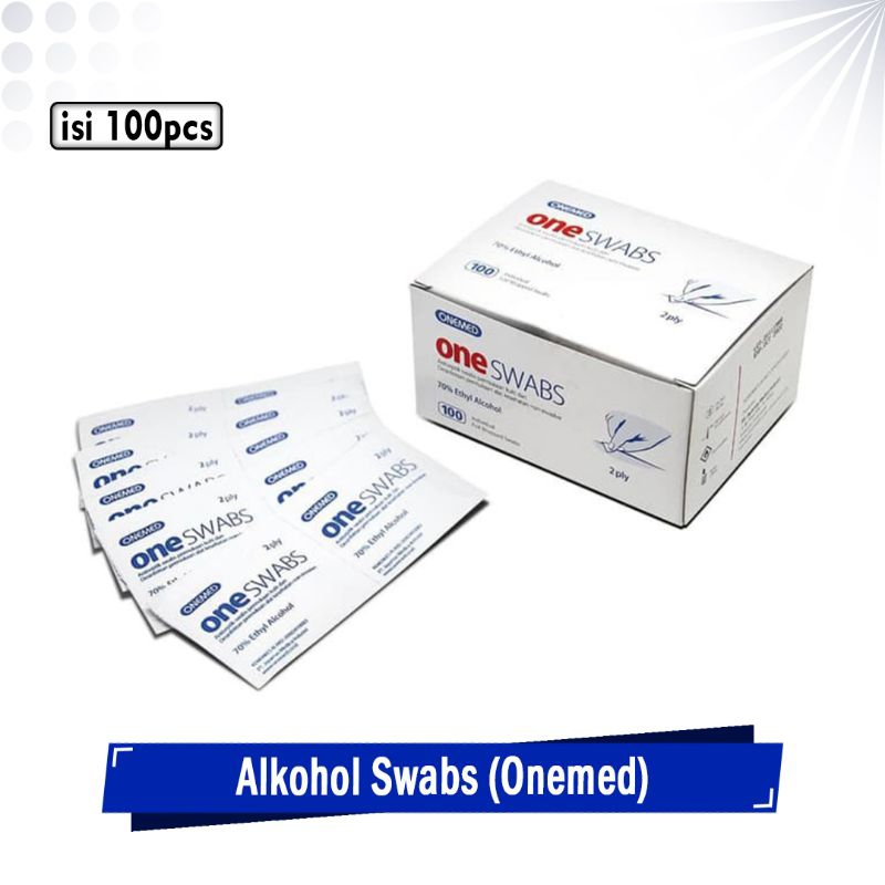 Jual Alcohol Swab OneMed Tisu Kapas Alkohol Antiseptik OneSwabs ...