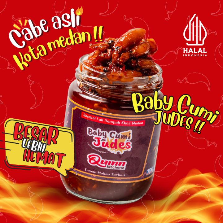 Jual QUINN of Spicy Baby Cumi Judes - Sambal Pedas by Kitchen Medan ...